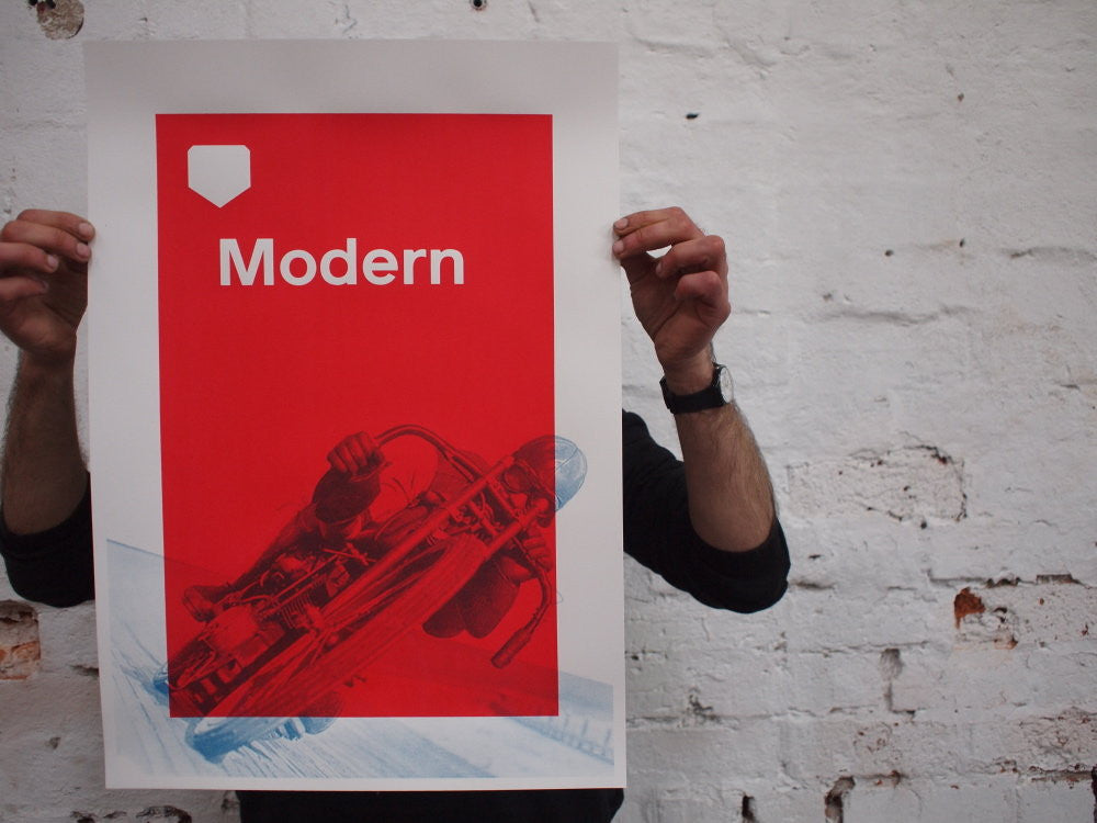 Poster, "Modern", Series 01, Poster 01 | Custom Cafe Racer, Tracker and ...